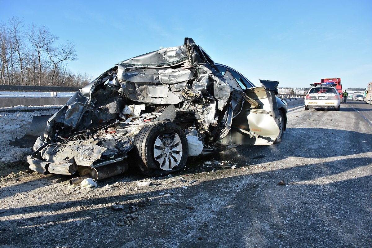 Carambolage Sur Lautoroute 85 à Rivière Du Loup